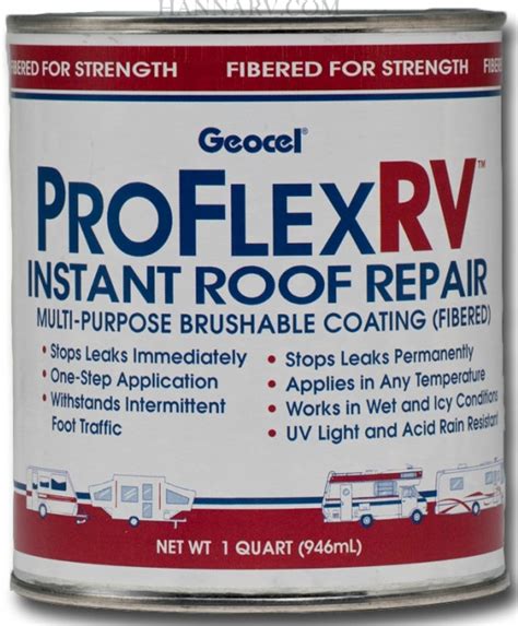 Geocel 24200 Proflex Instant Roof Repair Quart Roof Maintenance Hanna Trailer Supply