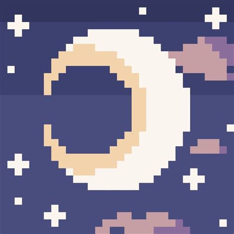 Lua Pixel Art 16x16 Arte Em Pixels Lua Desenho Arte