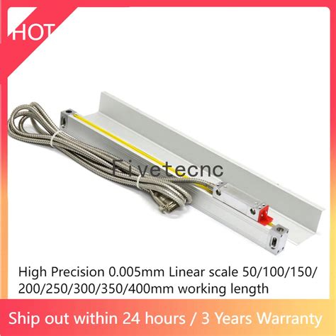 high accuracy 5um linear scale linear encoder 50 100 150 200 250 300 350 400mm travel