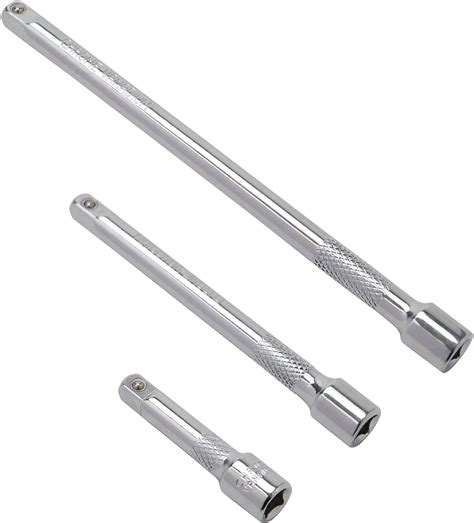 Dakcos 3 Pieces Extension Bar Set 38 Inch Drive Socket Extension
