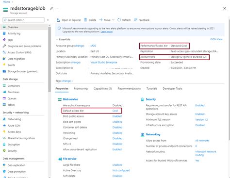 Upgrade An Azure Blob Storage Account Type From Blobstorage Or Gpv1 To Gpv2