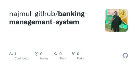GitHub Najmul Github Banking Management System