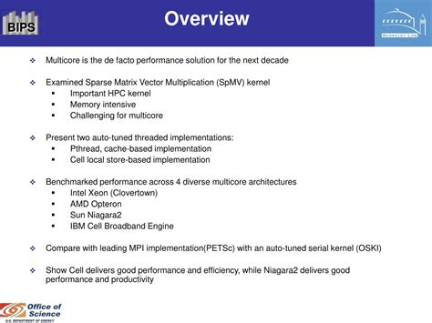 Ppt Tuning Sparse Matrix Vector Multiplication For Multi Core Smps Details In Paper At Sc07