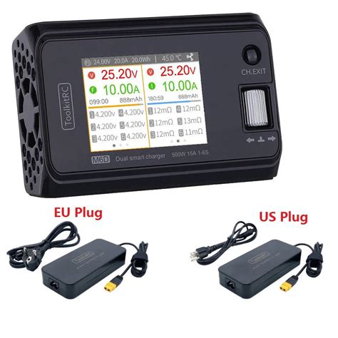 ToolkitRC M D Servo Tester Tool W Power Adapt A DC Output S Color Screen Multi Function