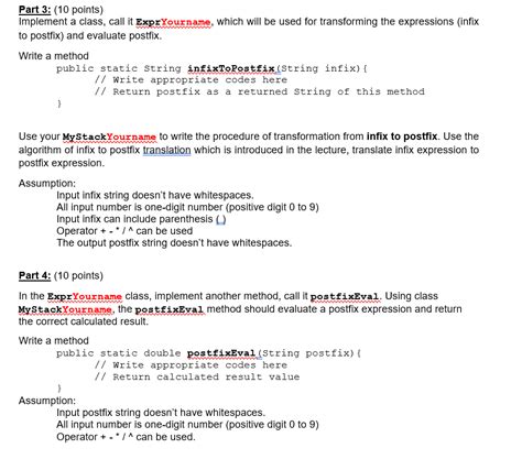 Solved Answer In Java Do Part 3 Part 4 And Part 5 I Have
