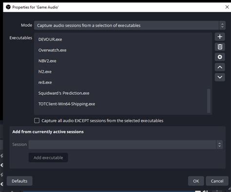 Plugin No Longer Capturing Audio From Executable List · Issue 223 · Bozbezwin Capture Audio