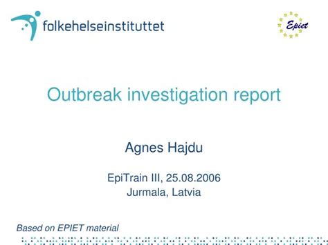 Ppt Outbreak Investigation Report Powerpoint Presentation Free Download Id 466548