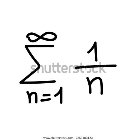 Summation Harmonic Series Formula Mathematics Stock Vector Royalty Free Shutterstock