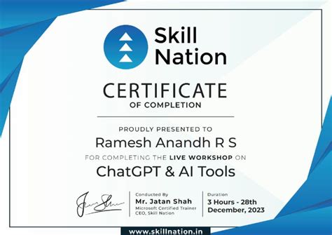Ramesh Anandh On Linkedin Completed My First Workshop On Chatgpt And