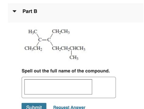 Solved Part Bspell Out The Full Name Of The Compound Please