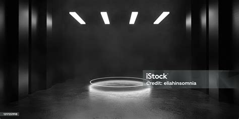 인공 조명과 추상 현대 미래 건축과 콘크리트 도시 지하 홀 배경 3d 렌더링 일러스트 사무실에 대한 스톡 사진 및 기타 이미지 사무실 초현대적 0명 Istock