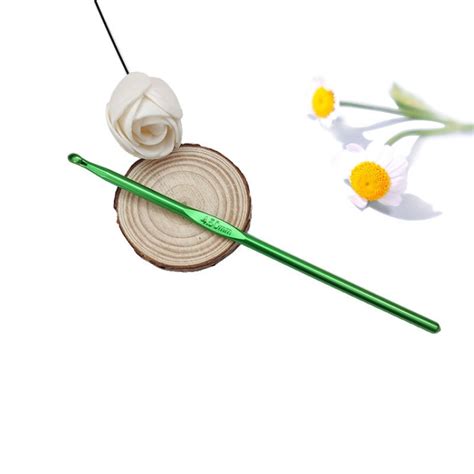 10 Pcs 컬러 알루미나 단일 헤드 크로 셰 뜨개질 수제 Diy 뜨개질 도구 재료 사양 45mm