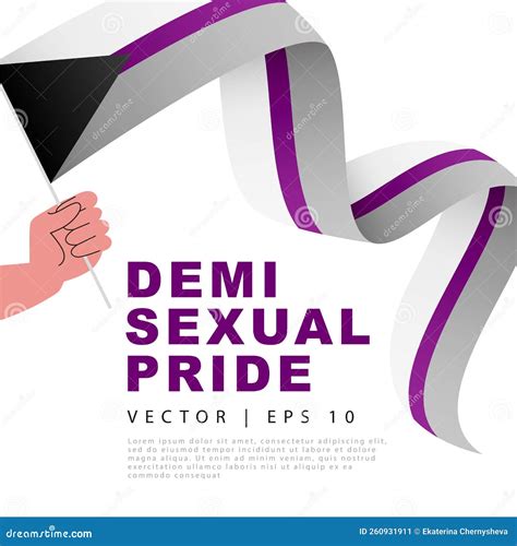 The Flag Of Demisexual Pride In The Hand Of A Man Limited Sexual
