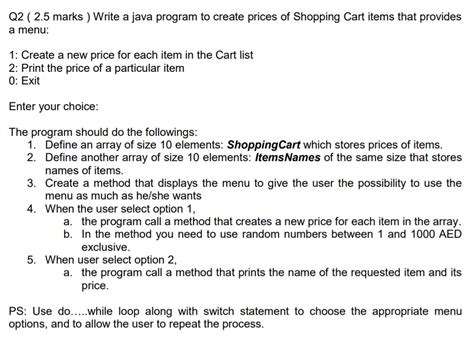 Solved Code In Java Add Comments To The Code Showing The Chegg Com