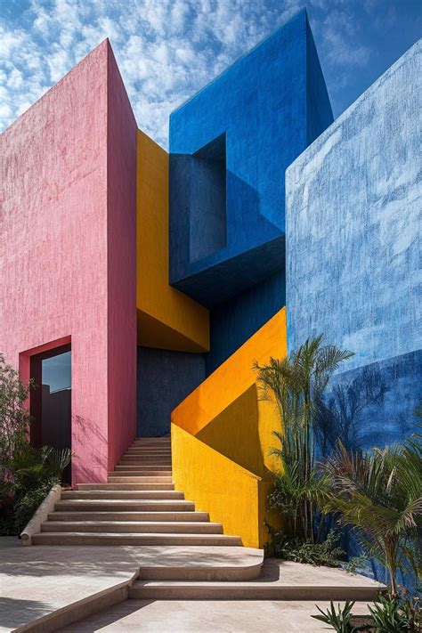 50 Vibrant Color Architecture Designs That Pop Architecture Geometric