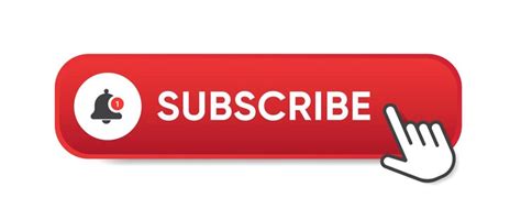 Premium Vector 3d Subscribe Button Bell Notification Icon Button And Hand Cursor Click