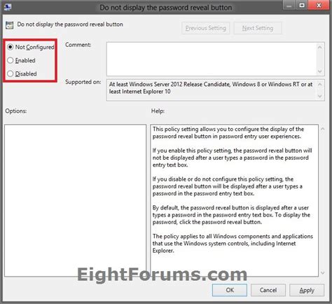 Password Reveal Button Enable Or Disable In Windows 8 Windows 8 Help Forums