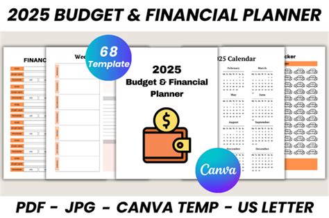 2025 Budget And Financial Planner Canva Graphic By Digital Print Box