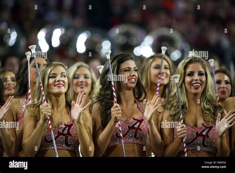 January 11 2016 Alabama Crimson Tide Cheerleaders Perform During The