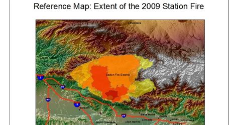 Geography Lab Mapping The Station Fire In ArcGIS