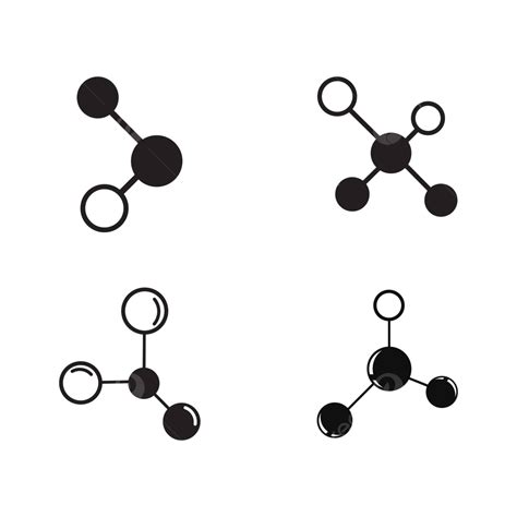 Molecule Ilustration Vector Icon Template Modern Structure Concept Vector Modern Structure