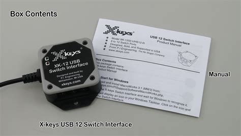 X Keys Usb 12 Switch Interface By Pi Engineering Ergocanada