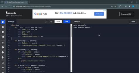 Grace Bhupathi On Linkedin Excited To Share My Python Project Task 1 I Developed A Simple Atm
