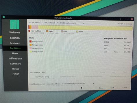 I Installed Manjaro With Three Manual Partitions It Boots However I Dont Get Prompted To