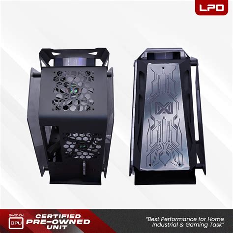 Mma Cyborg M Atx Pc Case Gaming Tempered Glass Desktop Computer Case