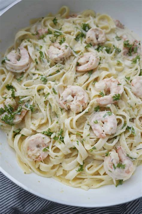 Creamy Linguine Shrimp Alfredo Food Dolls