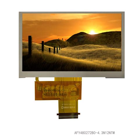 4 3 Tn Tft 480x272 520nits 12 Oclock Viewing Angle Store Orient Display