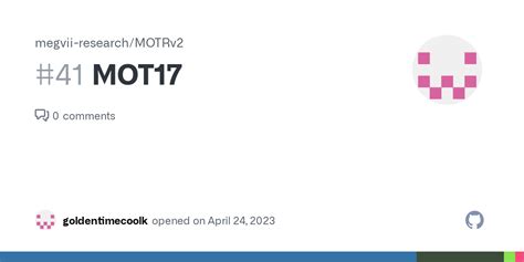 Mot17 · Issue 41 · Megvii Researchmotrv2 · Github