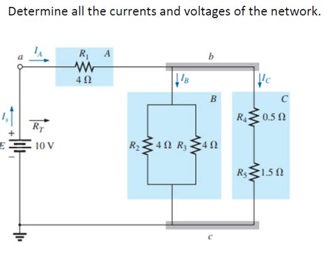 Determine All The Currents And Voltages Of The Network