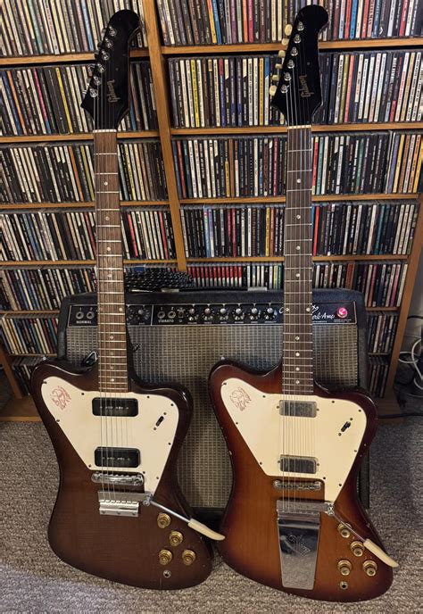Cadillac 1965 Gibson Firebird I Left And 1965 Gibson Firebird V Right Both Non Reverse