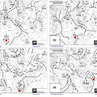 Model Simulated Mean Sea Level Pressure HPa Contour A 72 B Download Scientific Diagram