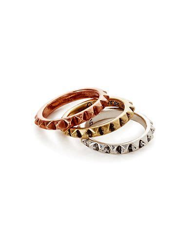 spike stack ring luckybrand rings stacking rings bling