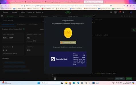 Menaka A On Linkedin 🎯 Day 1521 Geekstreak2024 Gfg Potd Challenge Powered By Deutsche