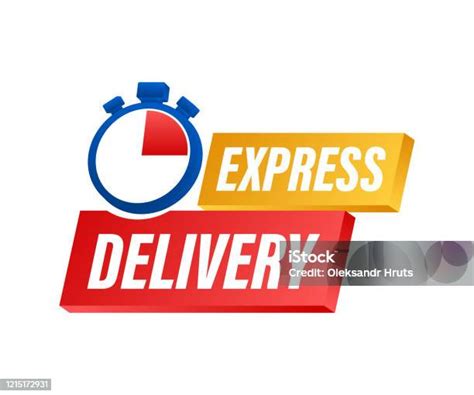 익스프레스 배달 서비스 스톱워치와 빠른 시간 배달 주문 벡터 스톡 일러스트레이션입니다 가정 생활에 대한 스톡 벡터 아트 및 기타 이미지 가정 생활 개념 계시기