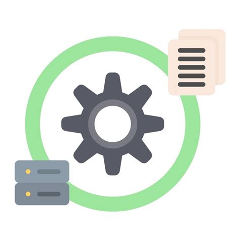 Premium Vector Data Transformation Flat Illustration