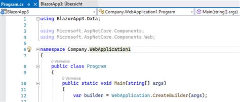 with do not use top level statements checked in blazor webassembly