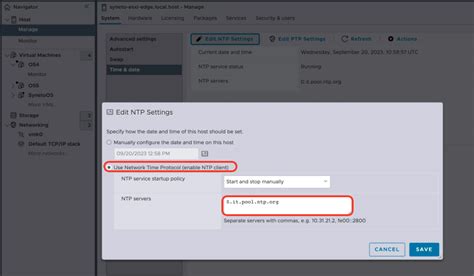 Esxi Ntp Configuration Syneto