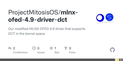 GitHub ProjectMitosisOS Mlnx Ofed Driver Dct Our Modified MLNX OFED Driver That
