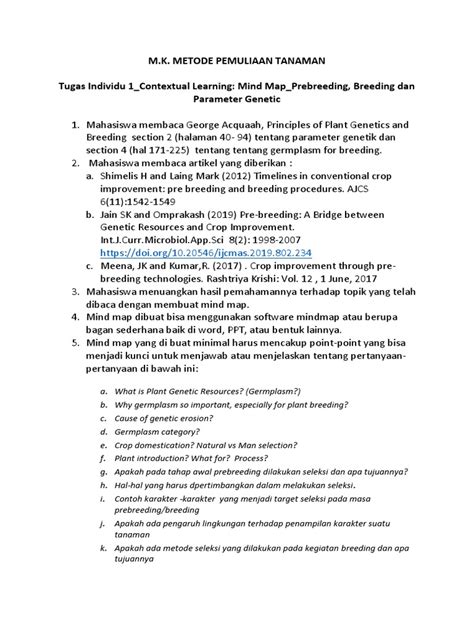 Tugas Individu 1 Contextual Learning Main Map Blok 1 Final Pdf