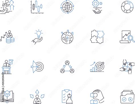 system design outline icons collection system design architecture