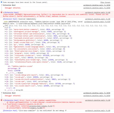 TabNine 3 2 6 Doesn T Work On My Installation Issue 323 Codota Tabnine Vscode GitHub
