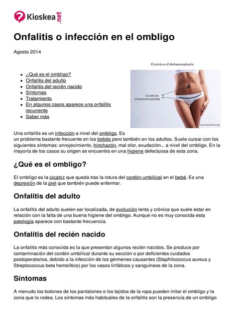 Onfalitis O Infeccion En El Ombligo 19464 Najrf2 Pdf Especialidades