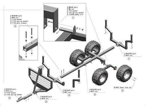 Atv Trailer Tandem Walking Axles Artofit