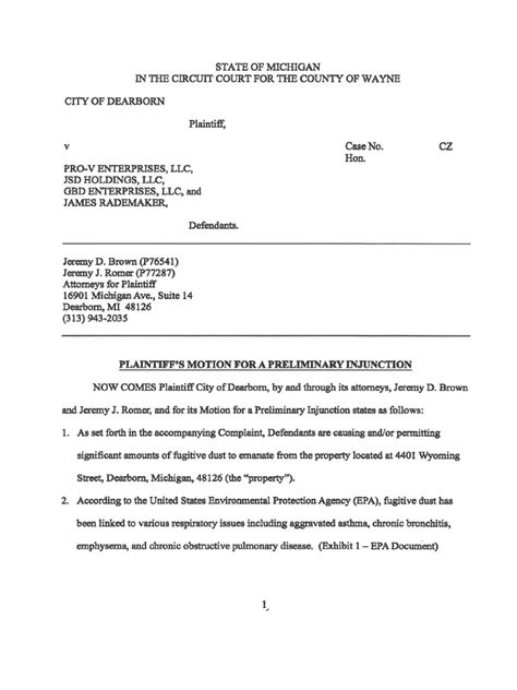 Motion For A Preliminary Injunction Pro V Pdf