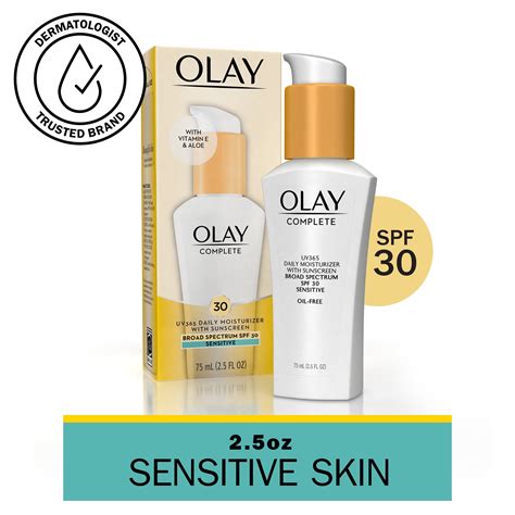 Olay Face Lotion With Sunscreen For Sensitive Skin Complete Daily Face Moisturizer With Spf 30
