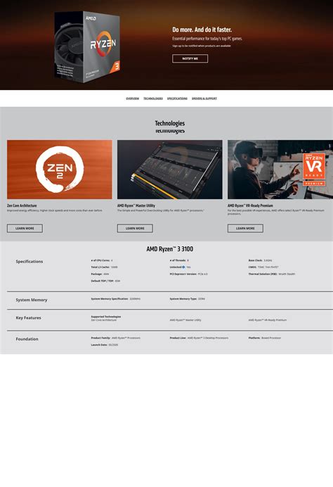 Cpu Amd Ryzen 3 3100